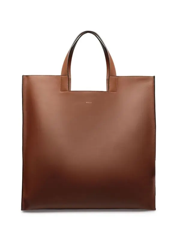 Bally Leather Tote Bag - Brown