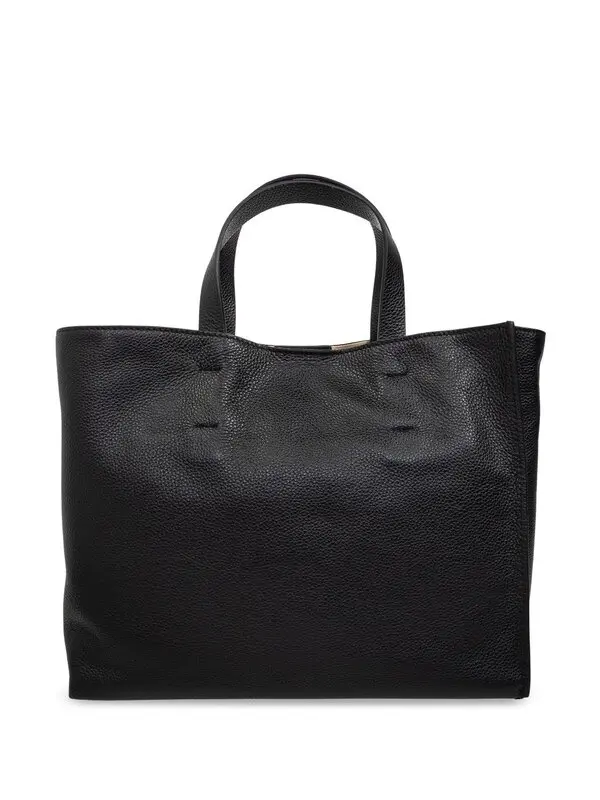 Marni Embroidered Leather Tote Bag - Black