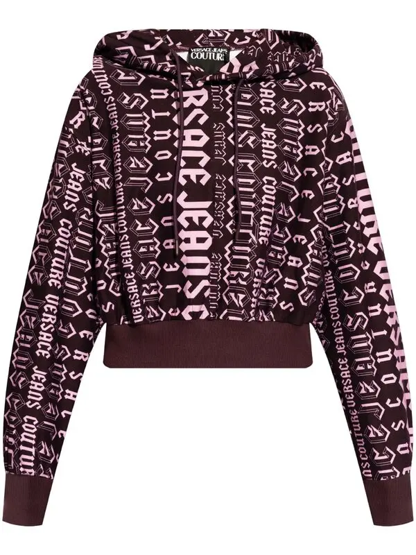 Versace Logo Hoodie - Purple