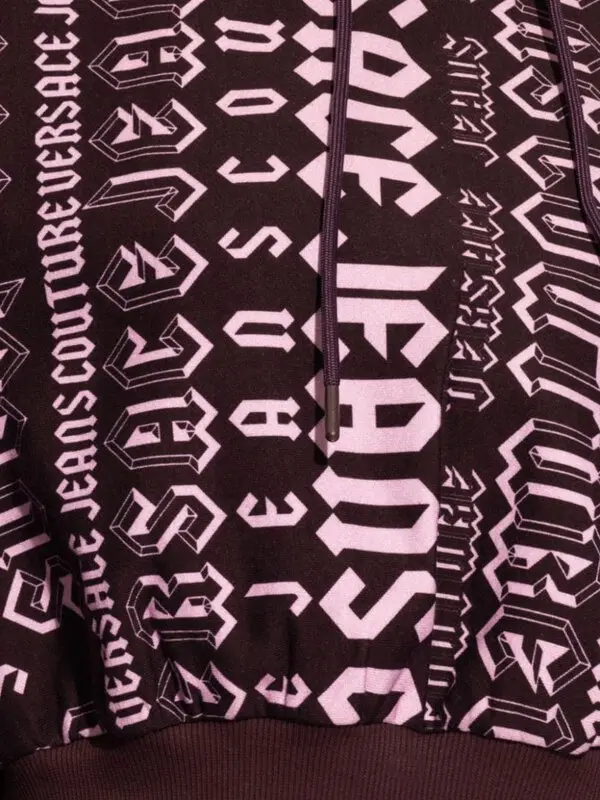 Versace Logo Hoodie - Purple
