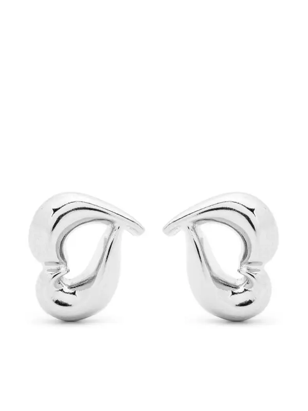 Annelise Michelson Amor Heart-motif Earrings - Silver