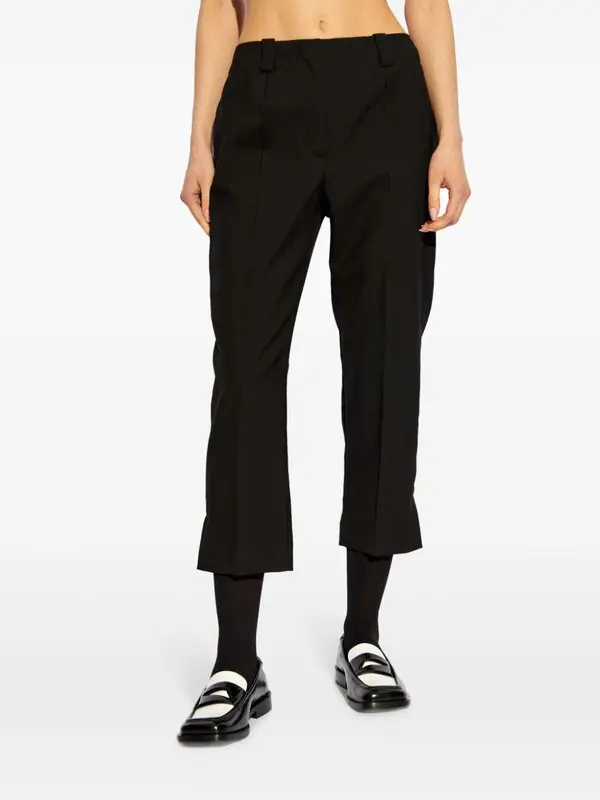 Kenzo Logo-appliqué Cropped Trousers
