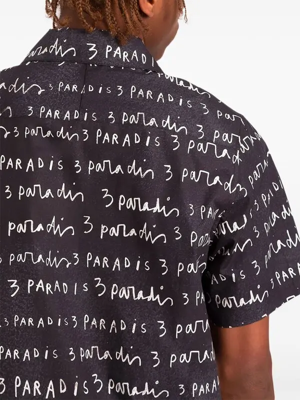 3.PARADIS Logo-print Poplin Shirt