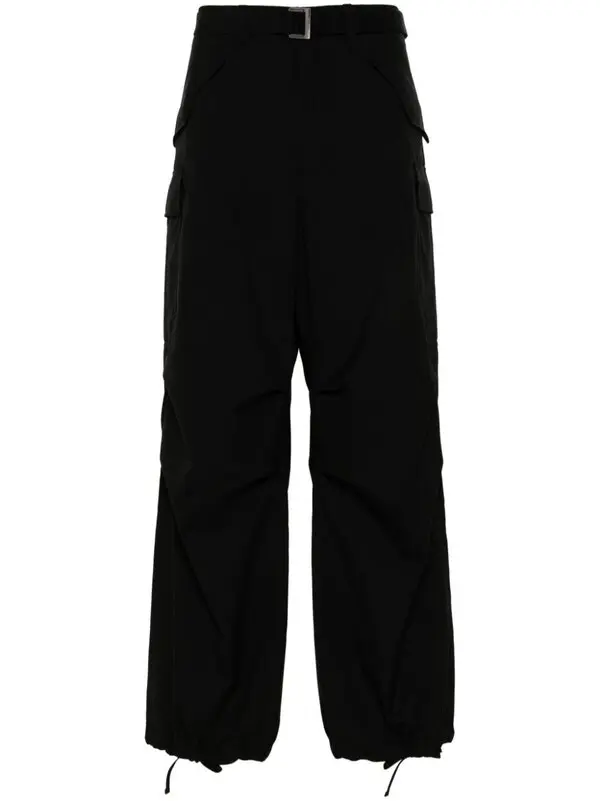 Sacai Suiting Cargo Trousers - Black