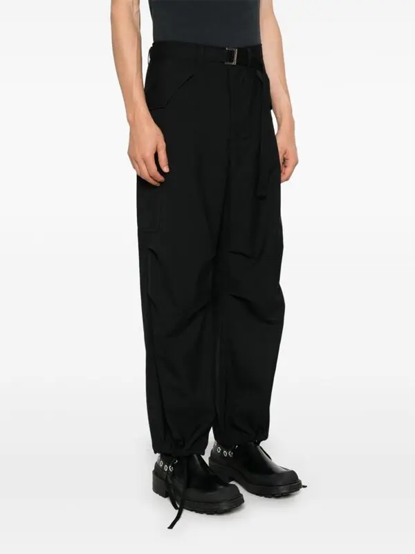 Sacai Suiting Cargo Trousers - Black