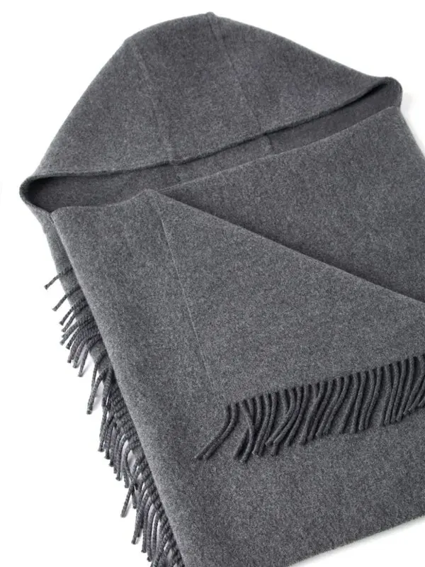 Brunello Cucinelli Fringe-trim Knitted Scarf - Grey
