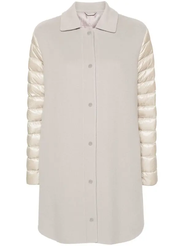 Herno Panelled Puffer Coat - Neutrals