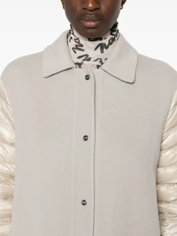 Herno Panelled Puffer Coat - Neutrals