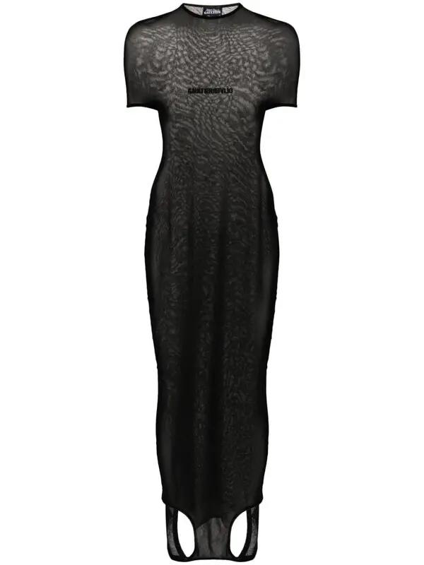 JEAN PAUL GAULTIER X Shayne Oliver Mesh Maxi Dress