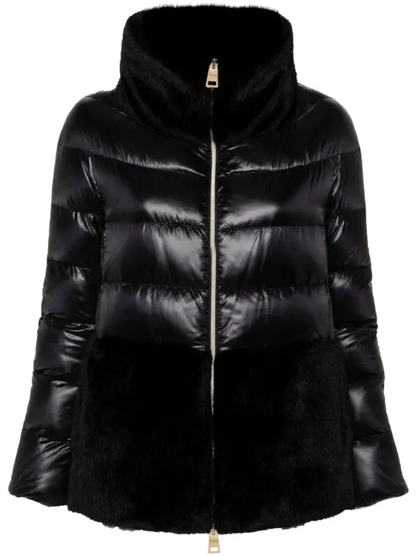 Herno Faux-fur Quilted Down Jacket