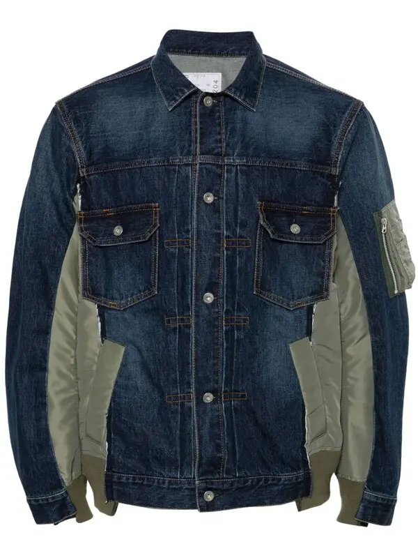 Sacai Patchwork Denim Jacket