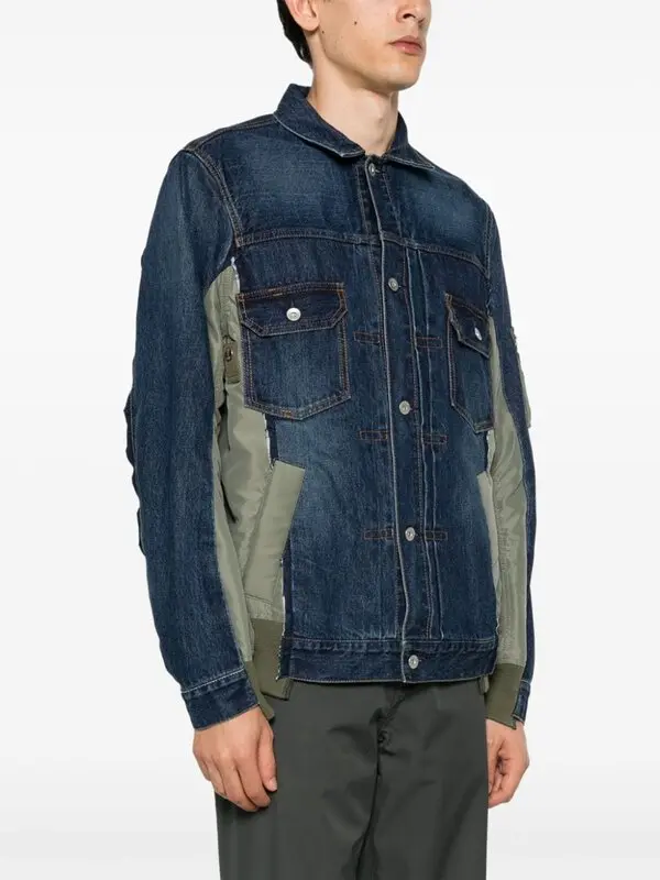 Sacai Patchwork Denim Jacket