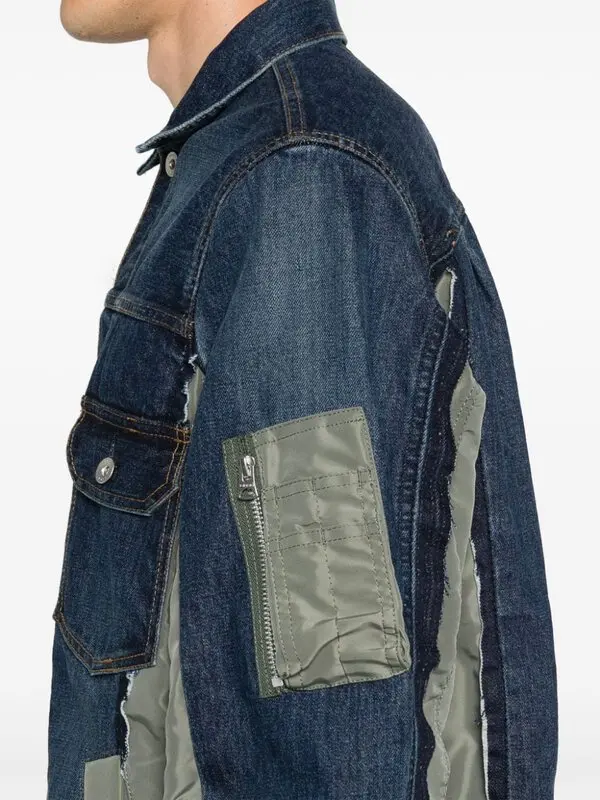 Sacai Patchwork Denim Jacket