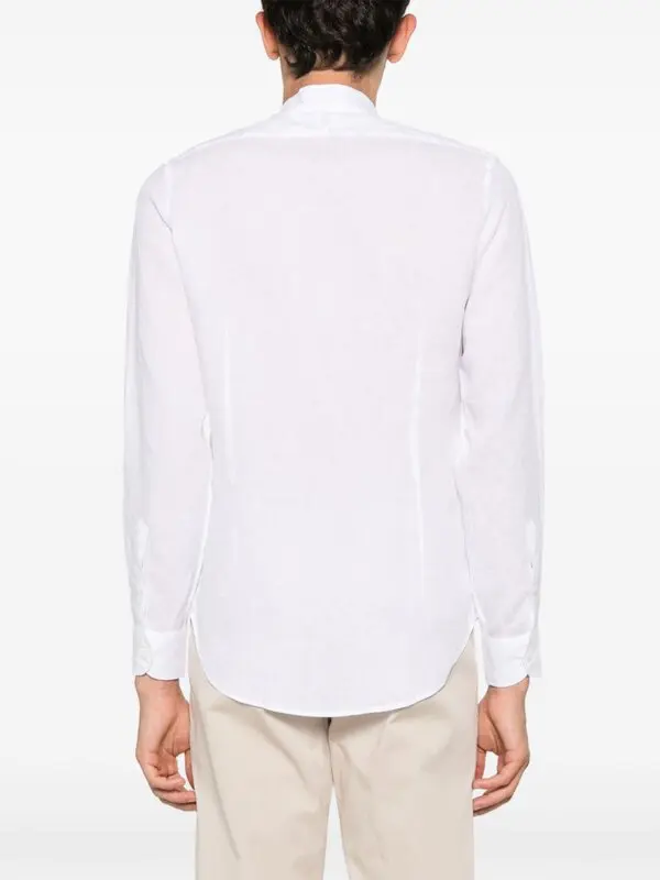 Eleventy Slub-texture Linen Shirt