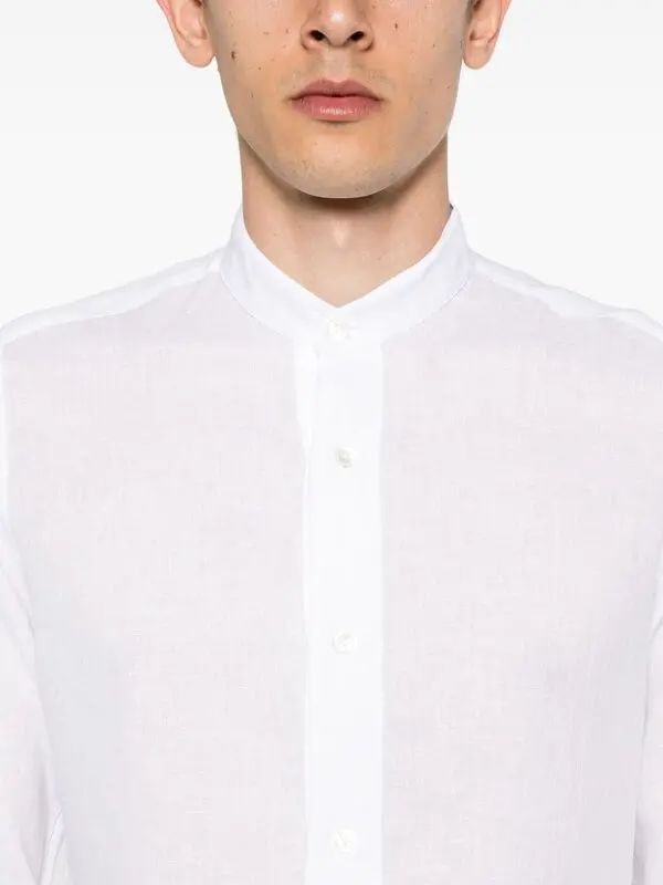Eleventy Slub-texture Linen Shirt