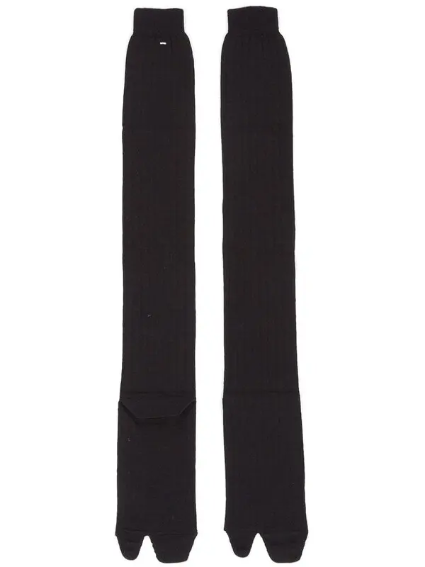 MAISON MARGIELA Tabi Knee-high Socks - Black