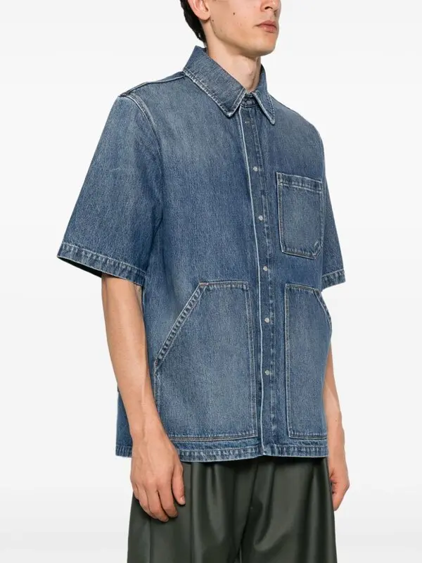 Fendi Multi-pocket Denim Shirt