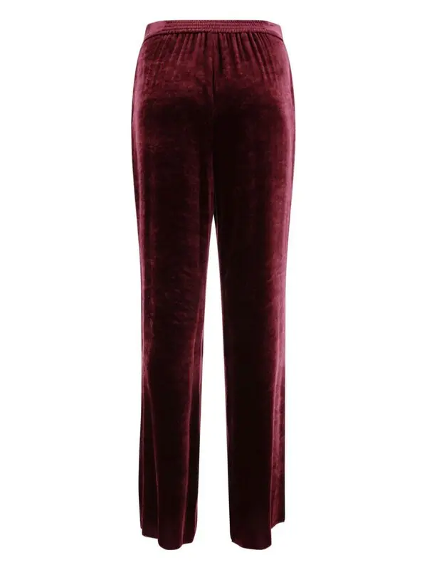 Etro Velvet Straight-leg Trousers - Red