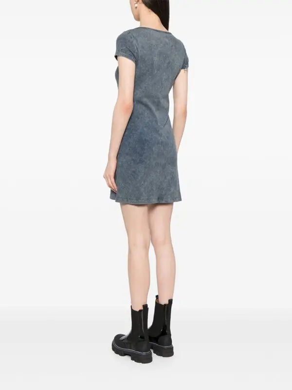 B+AB Logo-appliqué Ribbed Minidress