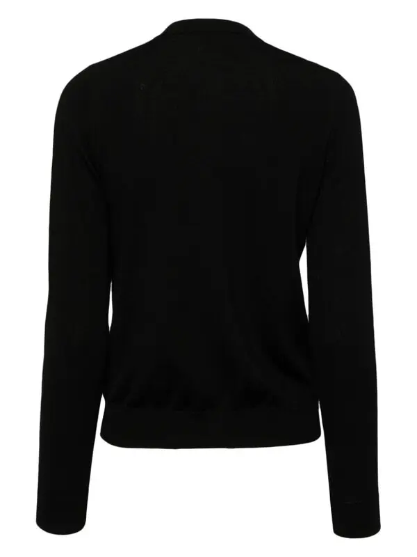 Paul Smith Ribbed-edge Wool Cardigan - Black
