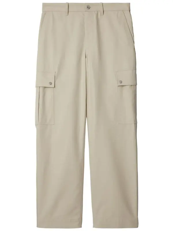 Burberry Cotton-blend Cargo Trousers - Neutrals