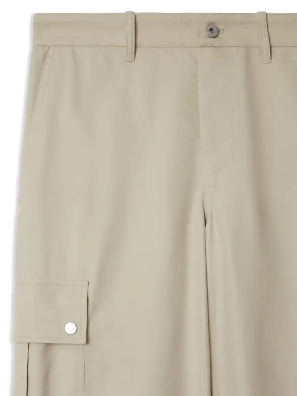Burberry Cotton-blend Cargo Trousers - Neutrals
