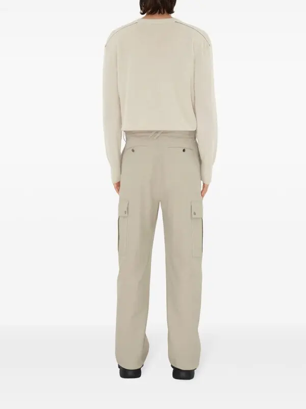 Burberry Cotton-blend Cargo Trousers - Neutrals