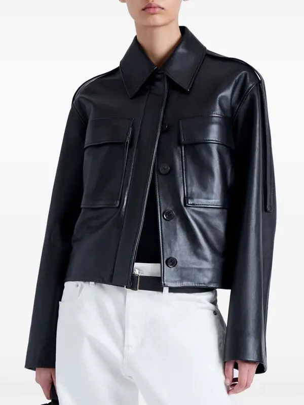 Proenza Schouler Dylan Leather Jacket - Black