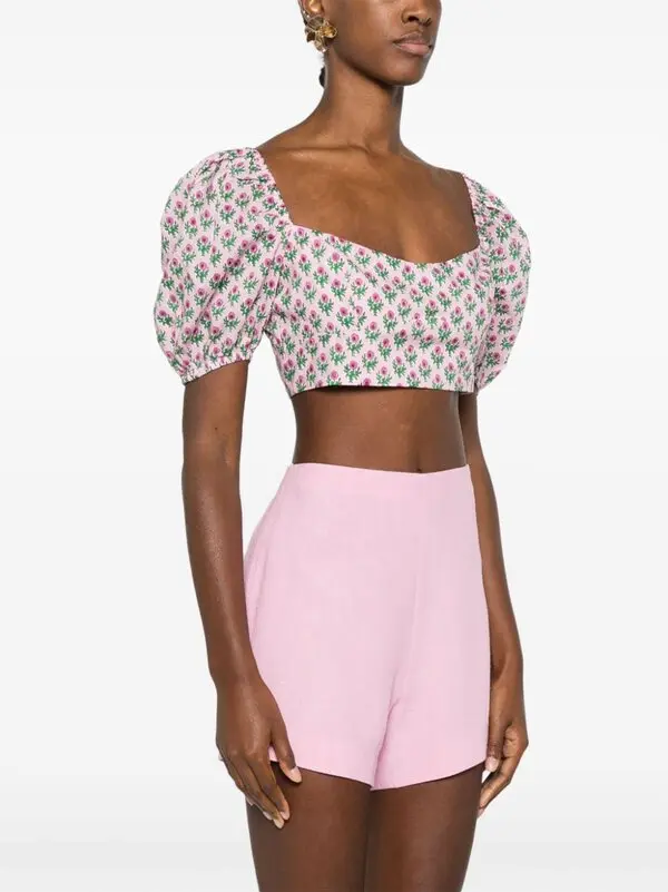 MC2 SAINT BARTH Delia Cropped Blouse