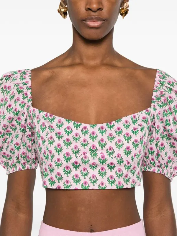 MC2 SAINT BARTH Delia Cropped Blouse