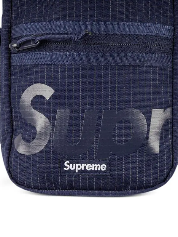 Supreme Logo-print Shoulder Bag - Blue