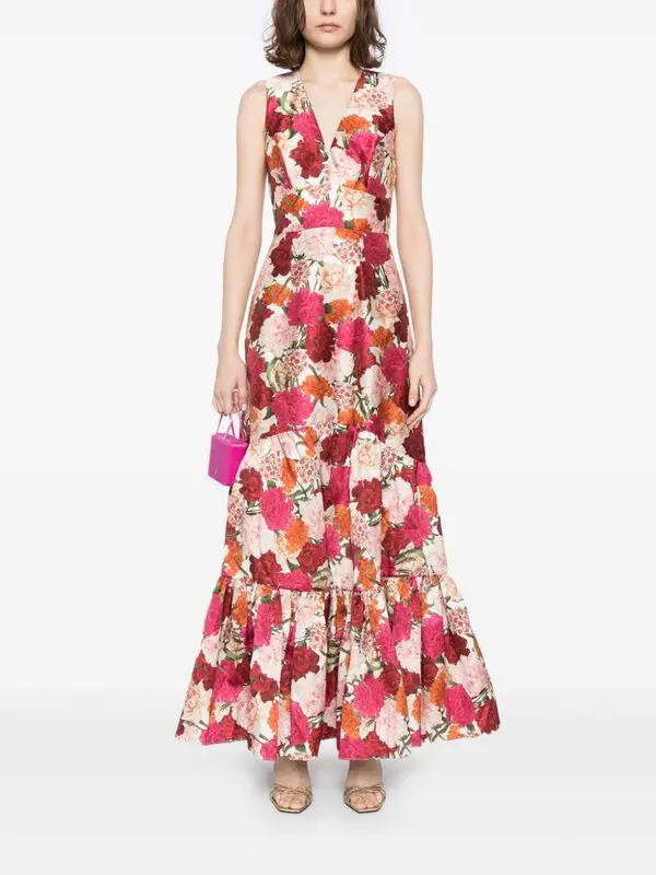Sachin & Babi Rori Floral-print Maxi Dress - White