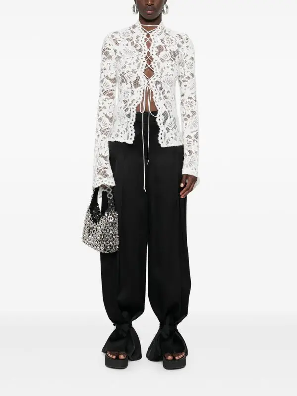 MANURI Sally Lace Blouse - White