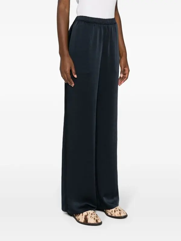Vince Straight-leg Satin Trousers - Blue
