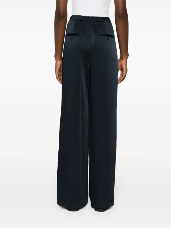 Vince Straight-leg Satin Trousers - Blue