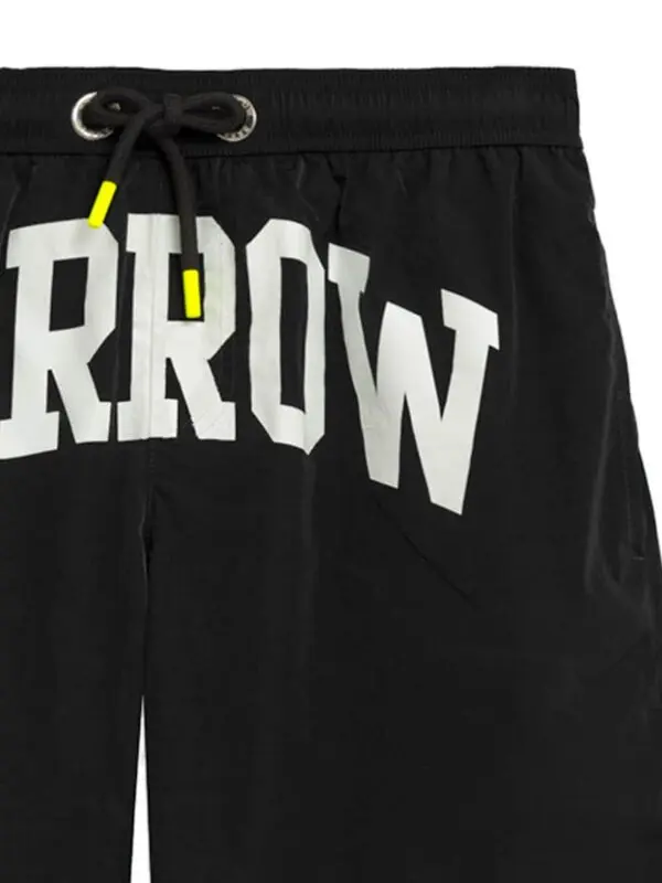BARROW Logo Print Swim Shorts