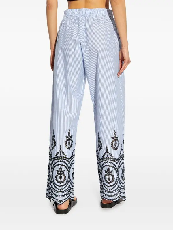 Munthe Embroidered Striped Trousers