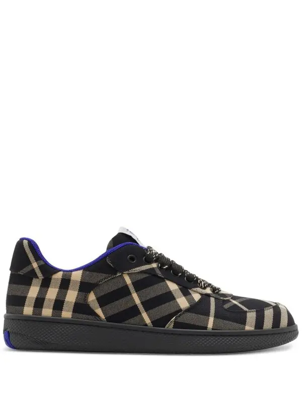 Burberry Checked Lace-up Sneakers
