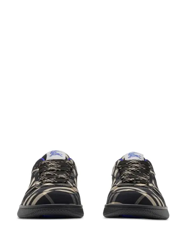 Burberry Checked Lace-up Sneakers