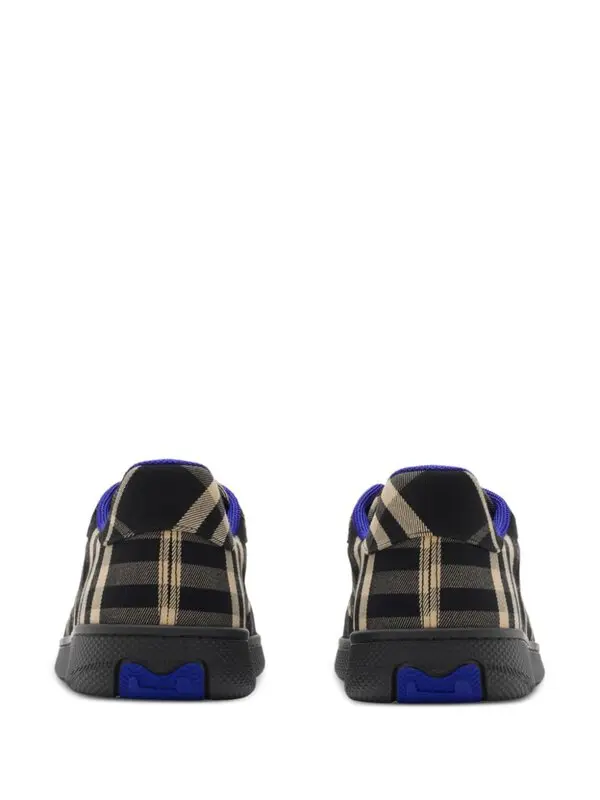 Burberry Checked Lace-up Sneakers