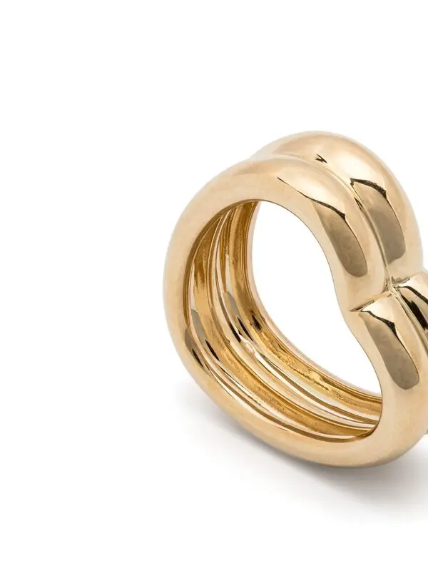 Yvonne Léon 9kt Yellow Coeur Bouée Ring
