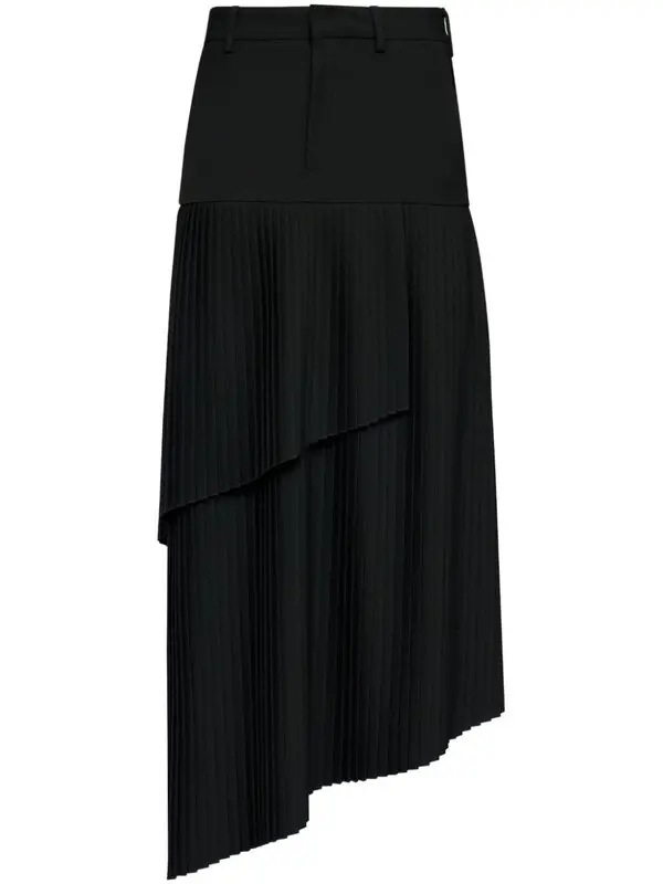 MAISON MARGIELA Asymmetric Gabardine Maxi Skirt