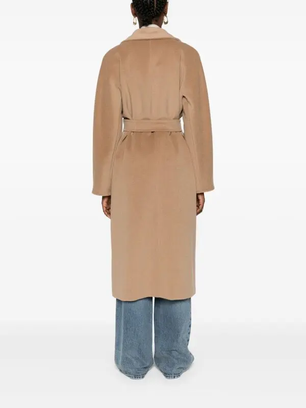Max Mara Belted Double-breasted Coat - Neutrals