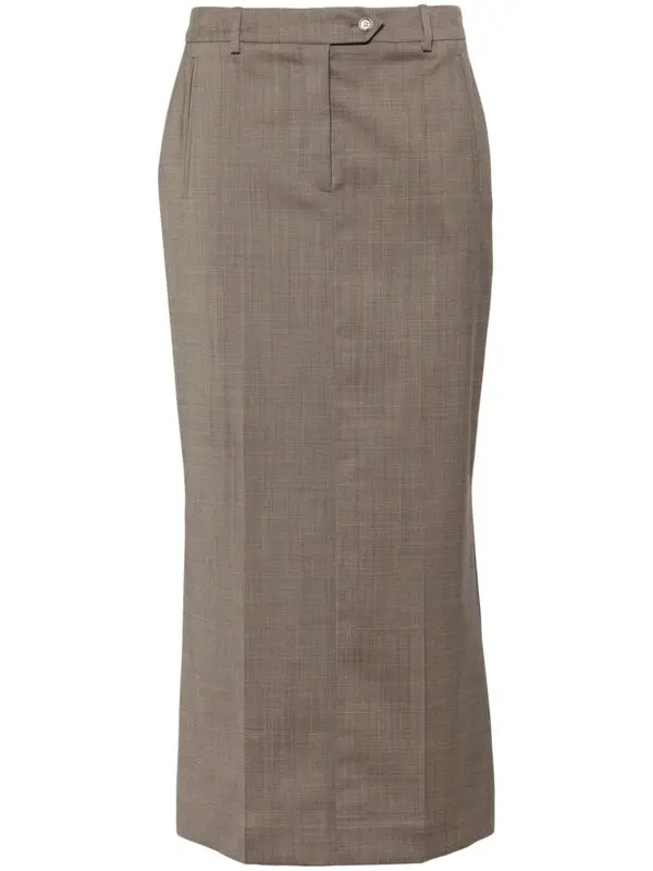 BOSS Tailored Virgin Wool Pencil Skirt