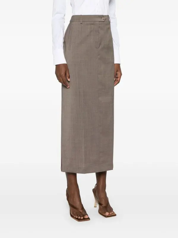 BOSS Tailored Virgin Wool Pencil Skirt