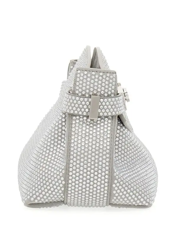 FERRAGAMO Crystal-embellished Clutch - Grey