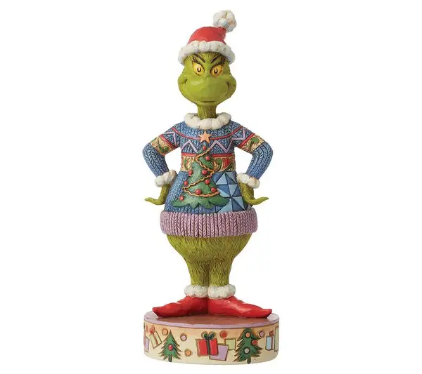 JIM SHORE Enesco Grinch Grinch Wearing Ugly Sweater - One-color