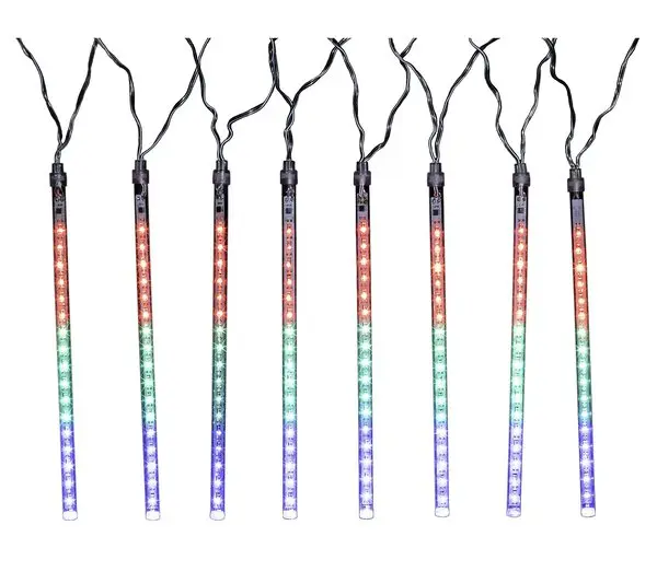 LUMABASE Solar-powered Led Meteor Lights W/ Mul Ticolor Tubes - One-color