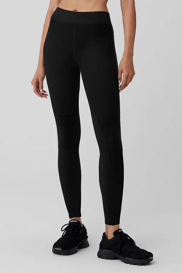 Alo Yoga Alosoft High-Waist Head Start Legging In Size - Black