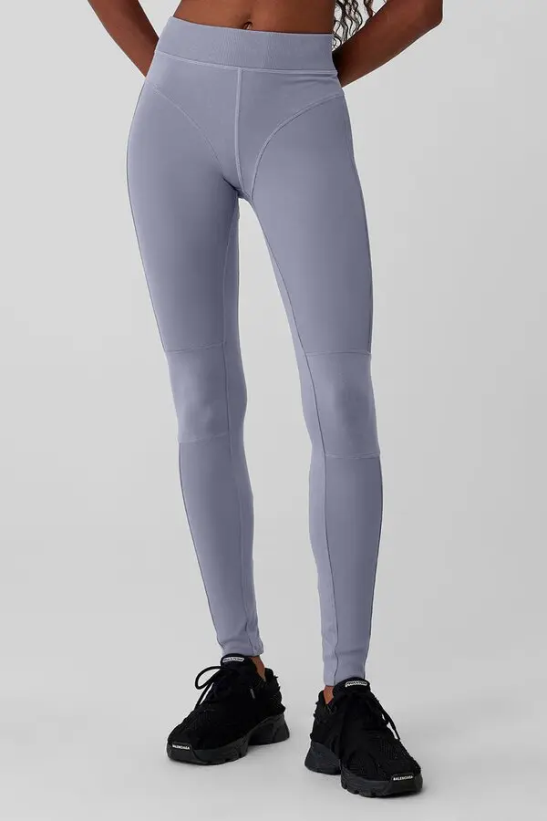 alo ヨガパンツ S ハイウエスト ライトグレー(Fog) Alo Yoga Alosoft High-Waist Head Start Legging In Grey, Size - Fog